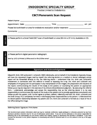 ESG-3DCBCT-Request – Endodontic Specialty Group